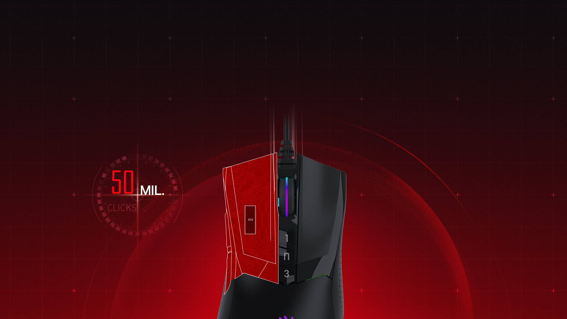 A90 Pro-灵敏调校RGB彩漫鼠-BLOODY 血手幽灵官方网站